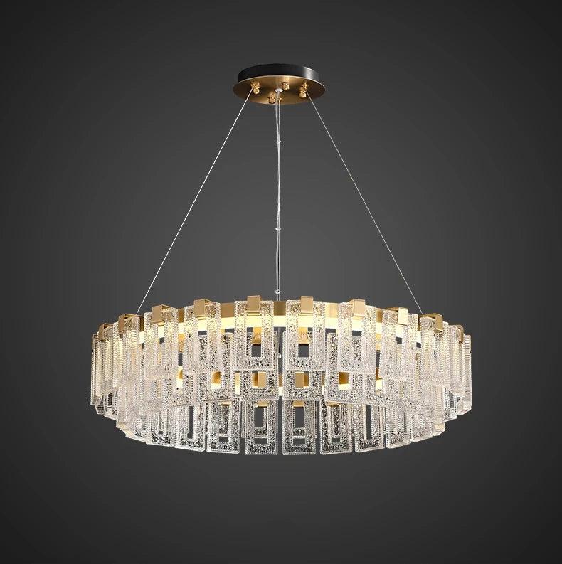 LIA Round Design Gold LED Chandelier