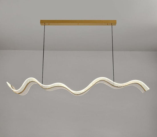 Wave Led Strip Chandelier – Creating Coziness