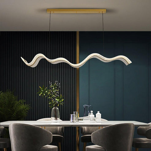 Wave Led Strip Chandelier – Creating Coziness